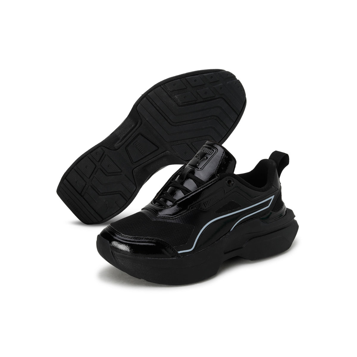 Buy Puma Kosmo Rider Digital Dark Womens Black Sneakers Online