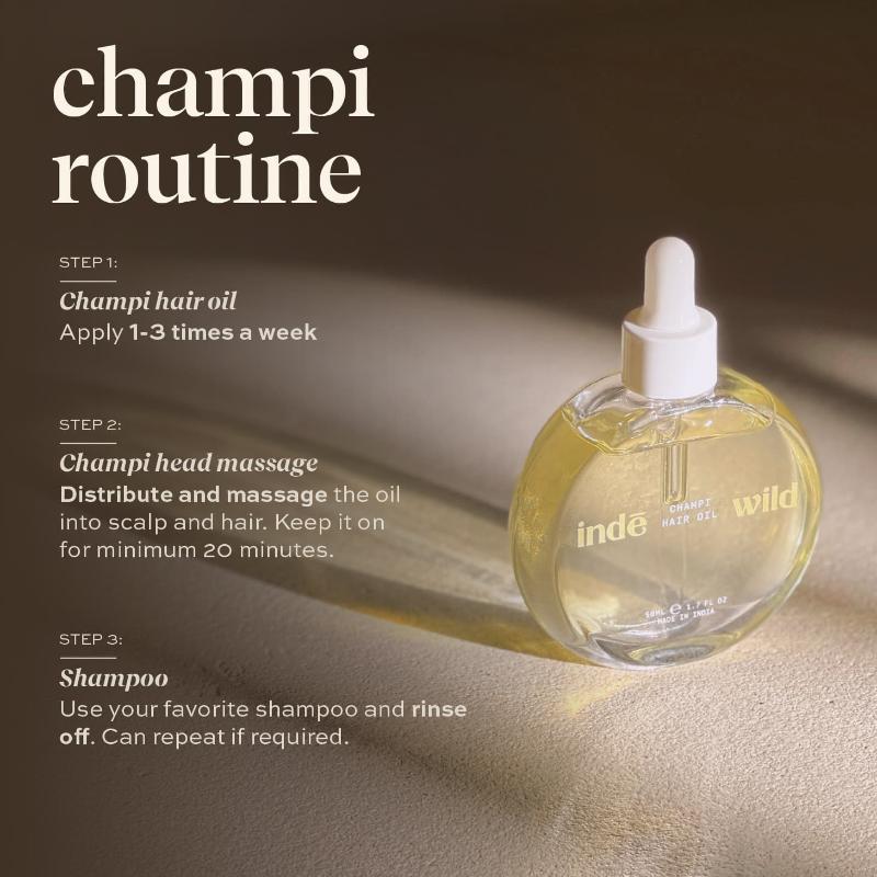 Buy inde wild Champi Hair Oil With Bhringraj, Brahmi & Amla For ...