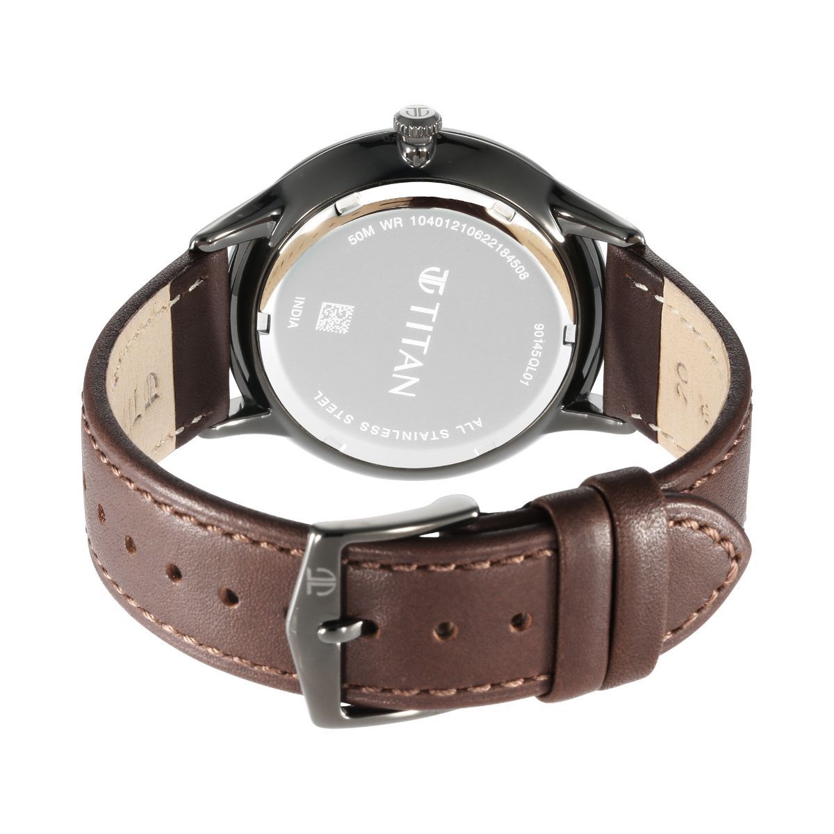 Buy Titan World Time 90145QL01 Green Dial Multifunction Watch for Men ...