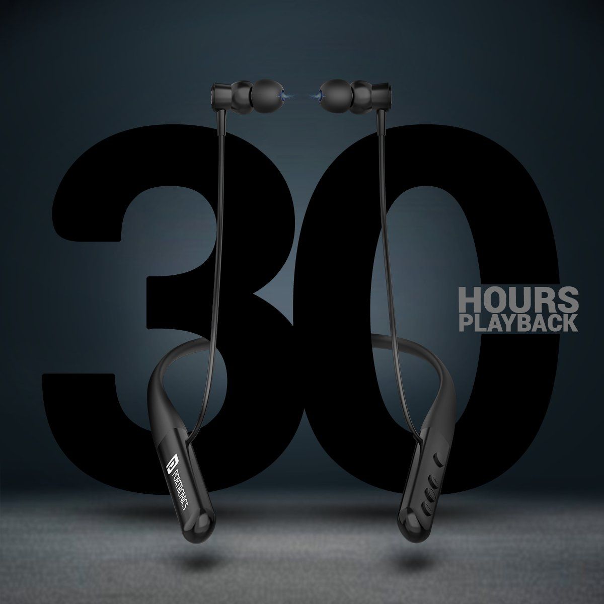 Buy Portronics Harmonics Z4 Wireless Bluetooth Neckband with mic,30Hrs ...