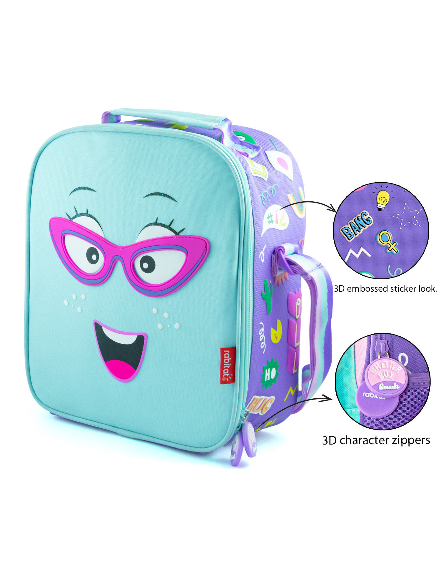 Rabitat Blue Chatter Box Insulated Outpack Lunch Bag: Buy Rabitat Blue ...