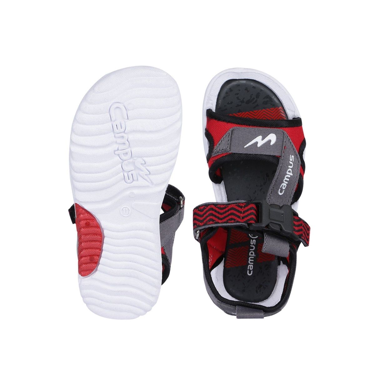 Campus Stripes Lm-204 Grey Sandal For Unisex: Buy Campus Stripes Lm-204 ...