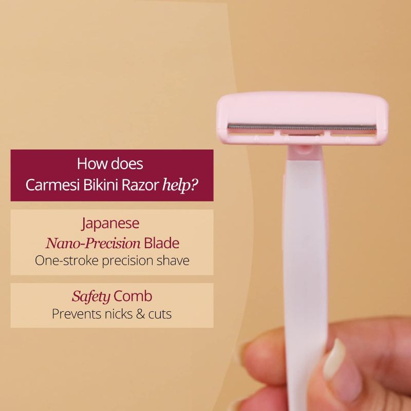 Buy Carmesi Bikini Razor For Women - For Irritation-Free Shaving Of ...