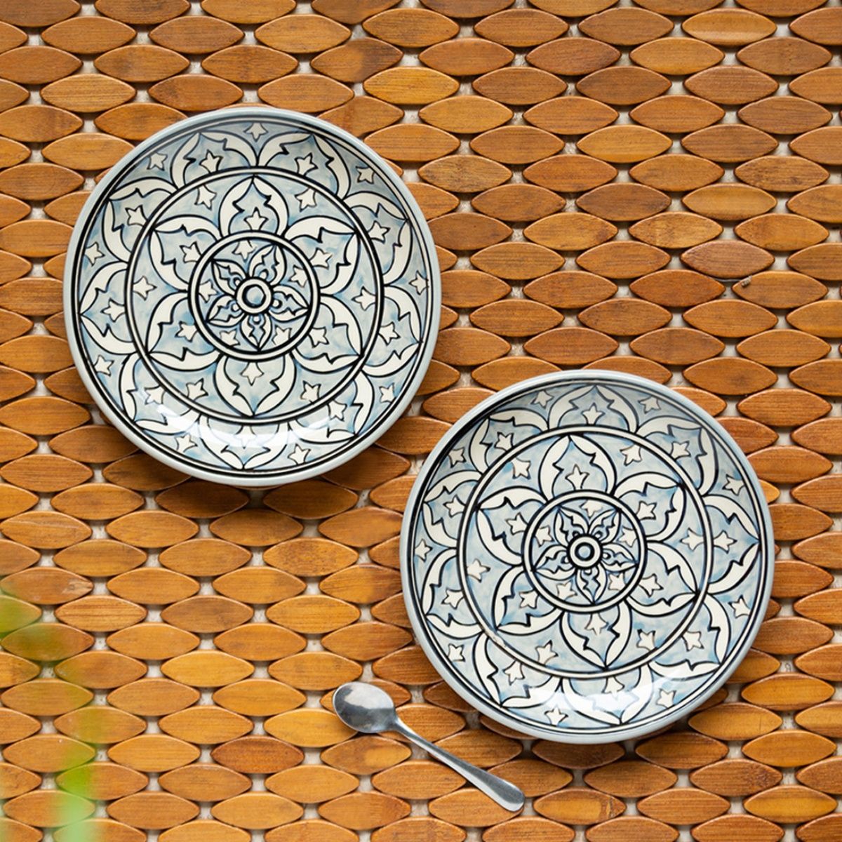 ExclusiveLane Arabian Nights' Hand-Painted Ceramic Side/Quarter Plates ...