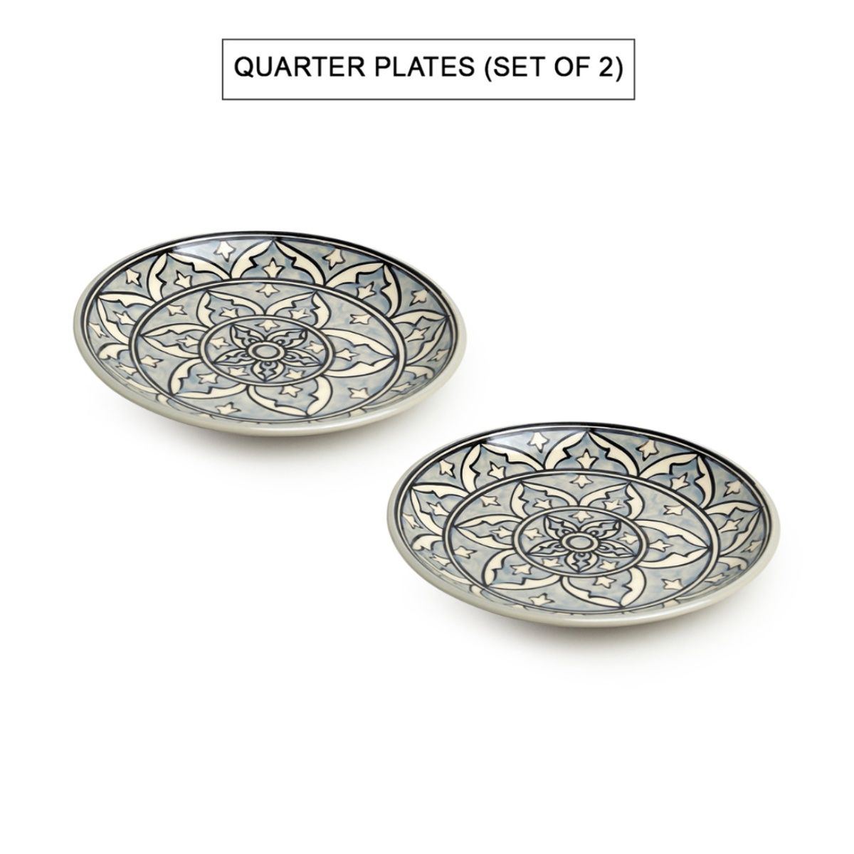 ExclusiveLane Arabian Nights' Hand-Painted Ceramic Side/Quarter Plates ...