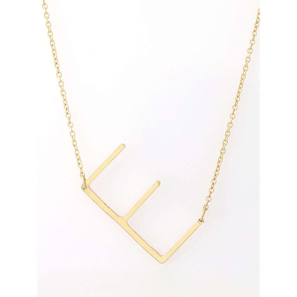 Buy Tipsyfly Slanted Alphabet Necklace-Letter E Online