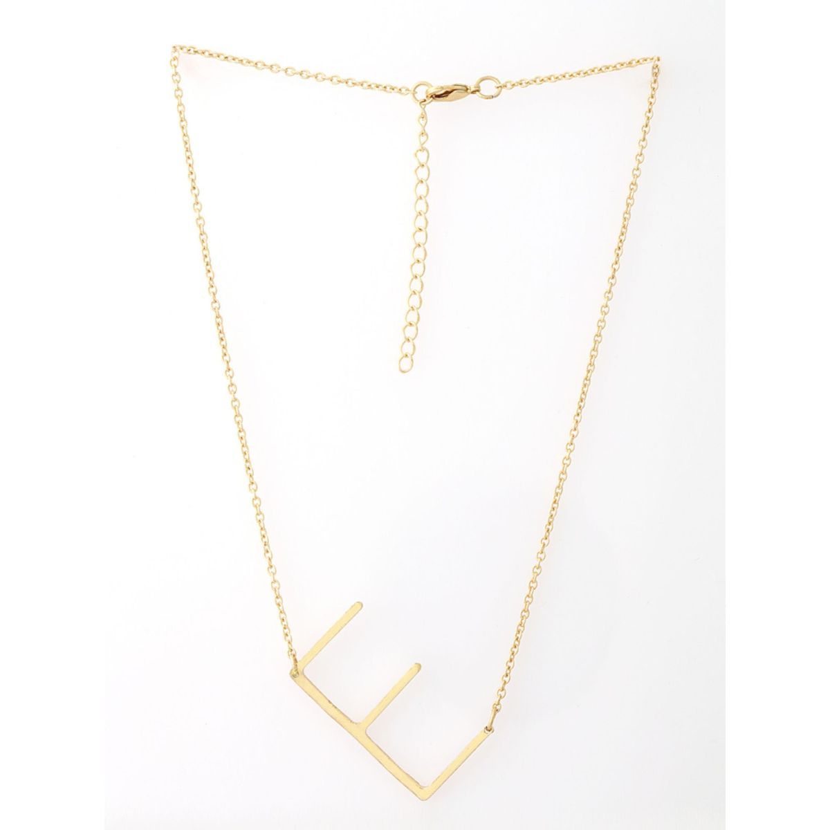 Buy Tipsyfly Slanted Alphabet Necklace-Letter E Online