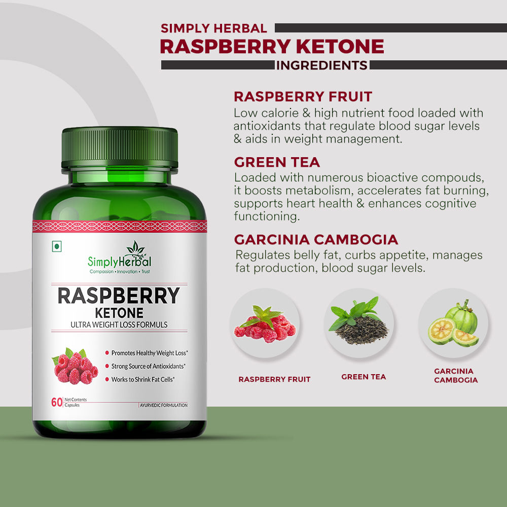 Buy Simply Herbal Raspberry Ketone 60 Capsules Online