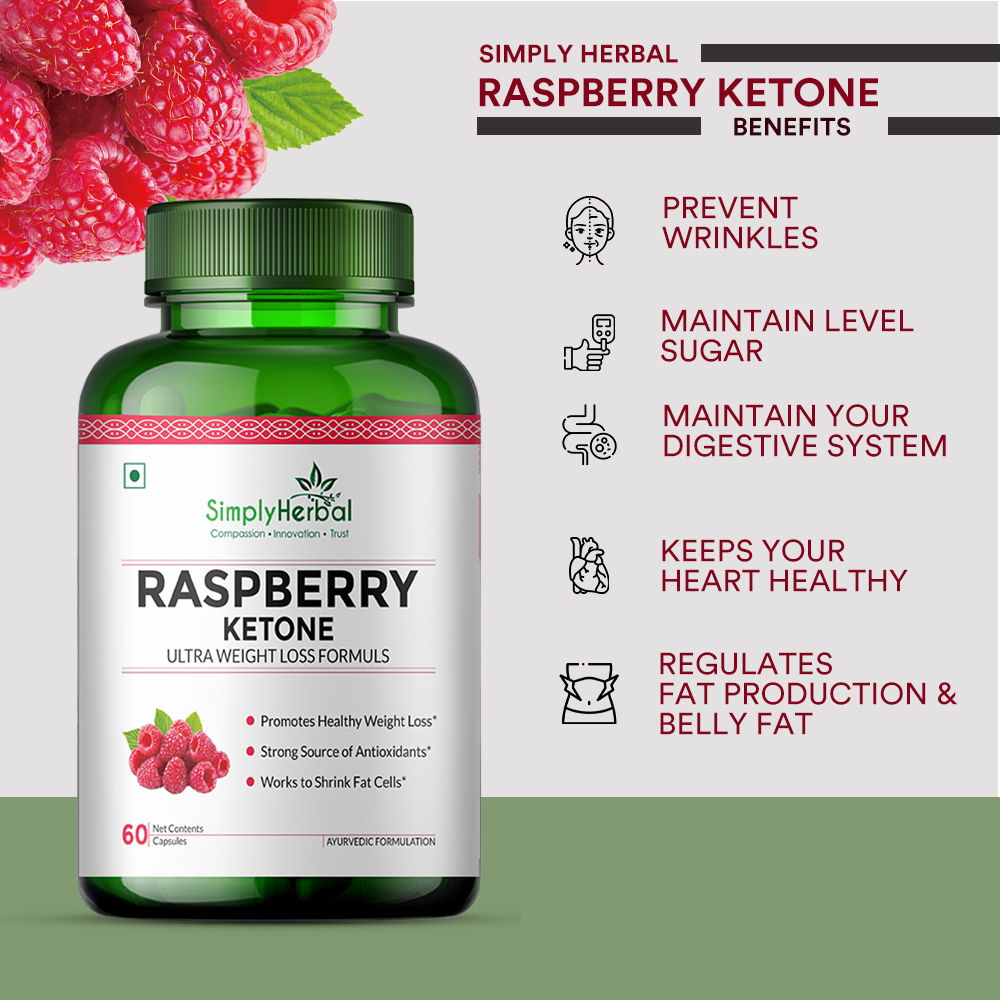 Buy Simply Herbal Raspberry Ketone 60 Capsules Online