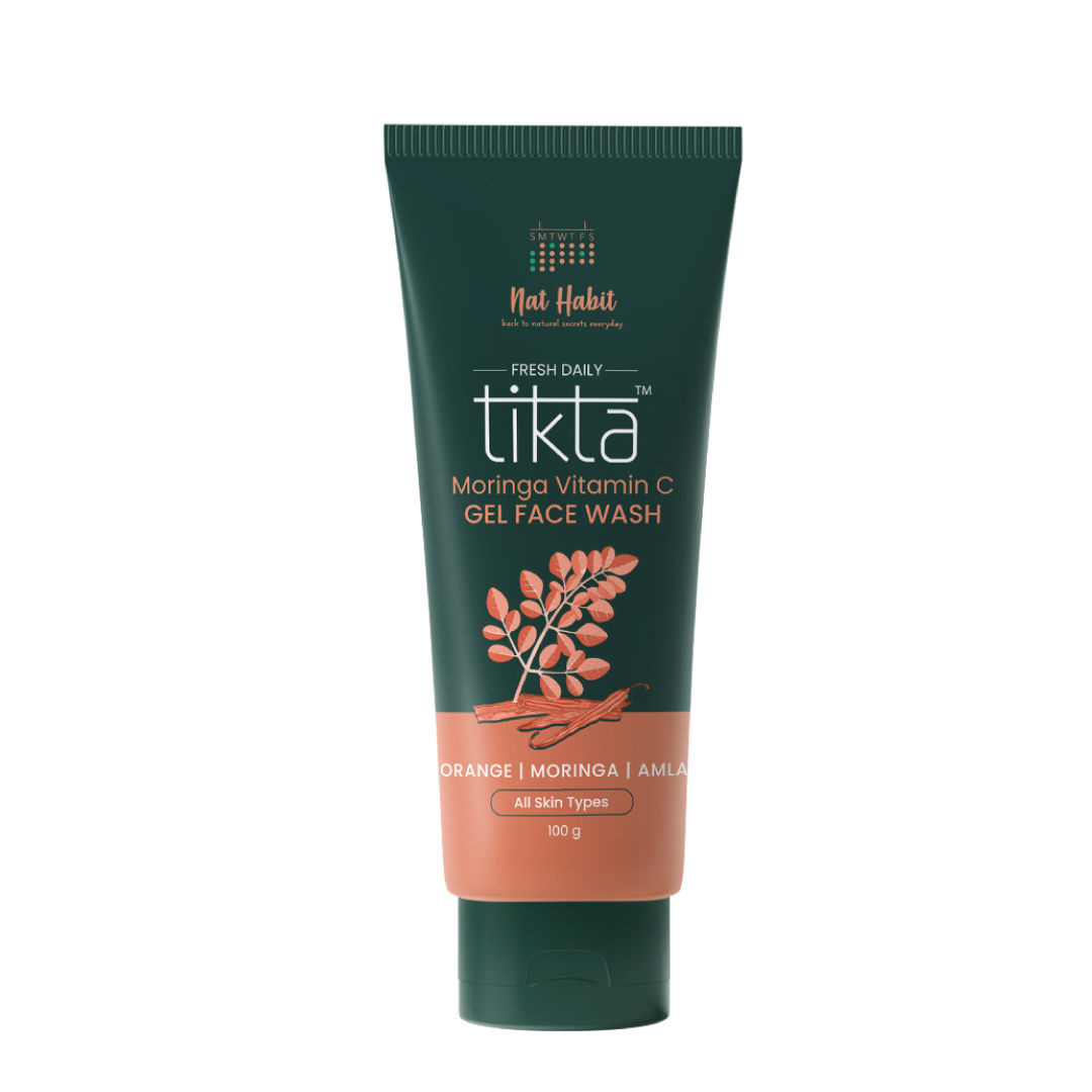 Buy Nat Habit Vitamin C Face Wash, Moringa Tikta for Acne Prone Skin ...