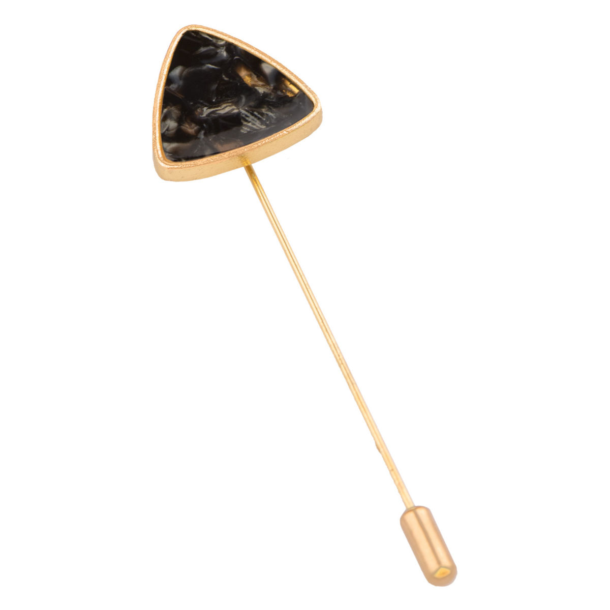 The Tie Hub Stone Triangle Black Metal Lapel Pin: Buy The Tie Hub Stone ...