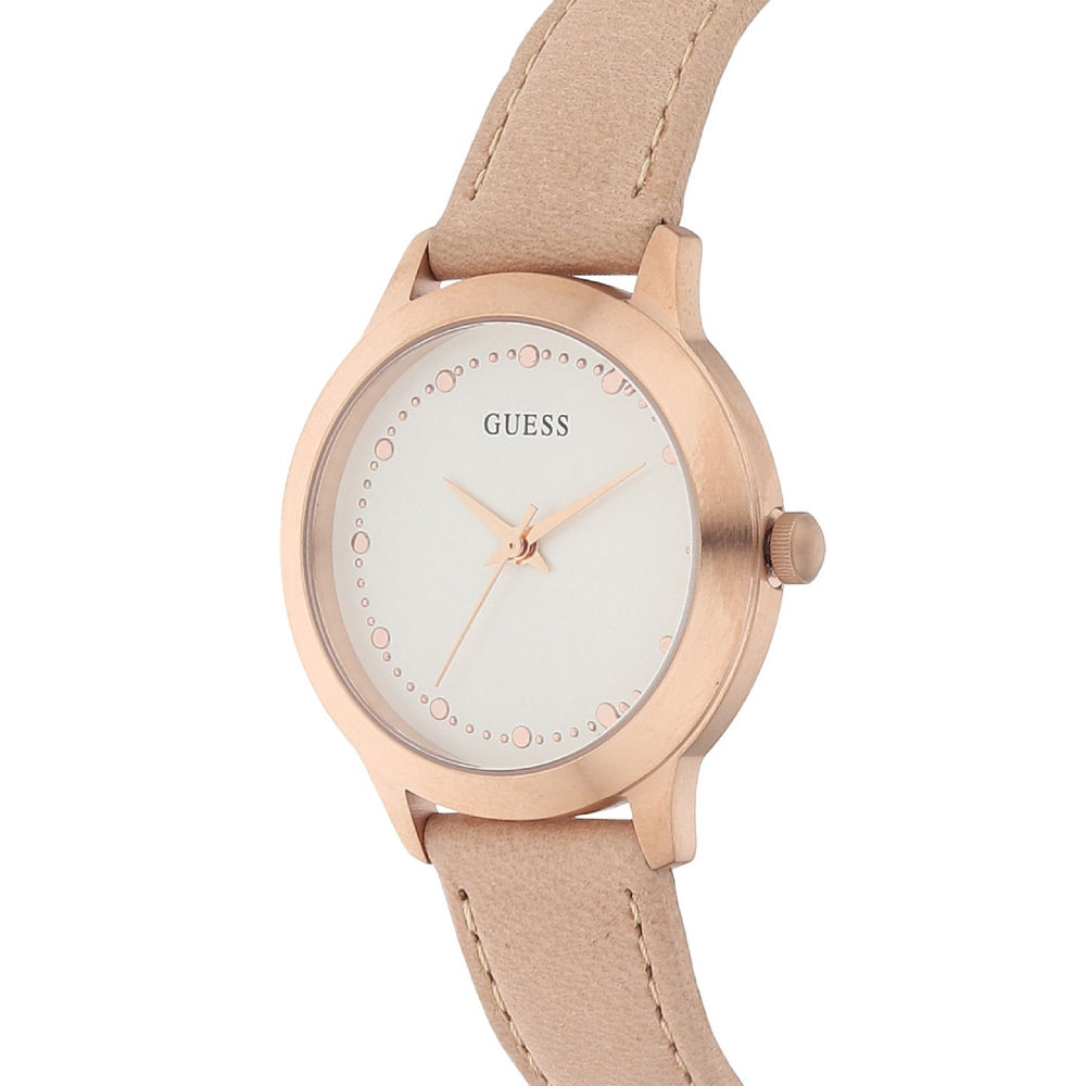 Buy Guess W0993L3 Round White Dial Analog Watch Online