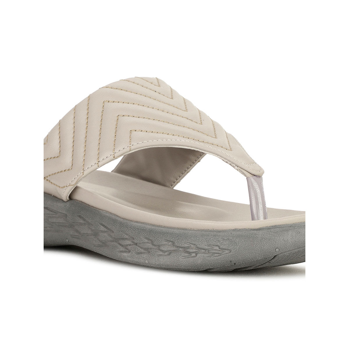 Buy Bata Women Grey Open Back Sandals Online