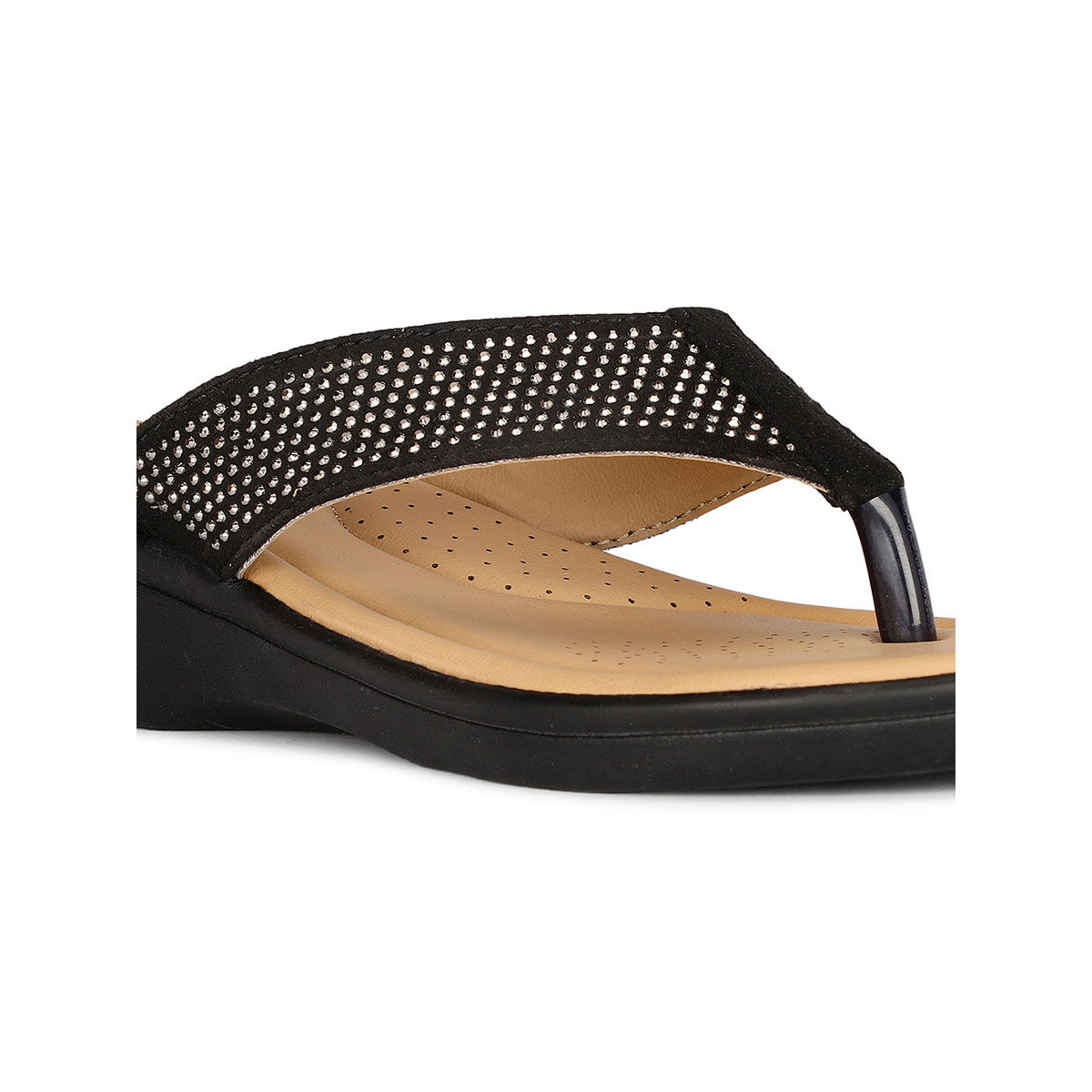 Buy Bata Women Black Open Back Sandals Online