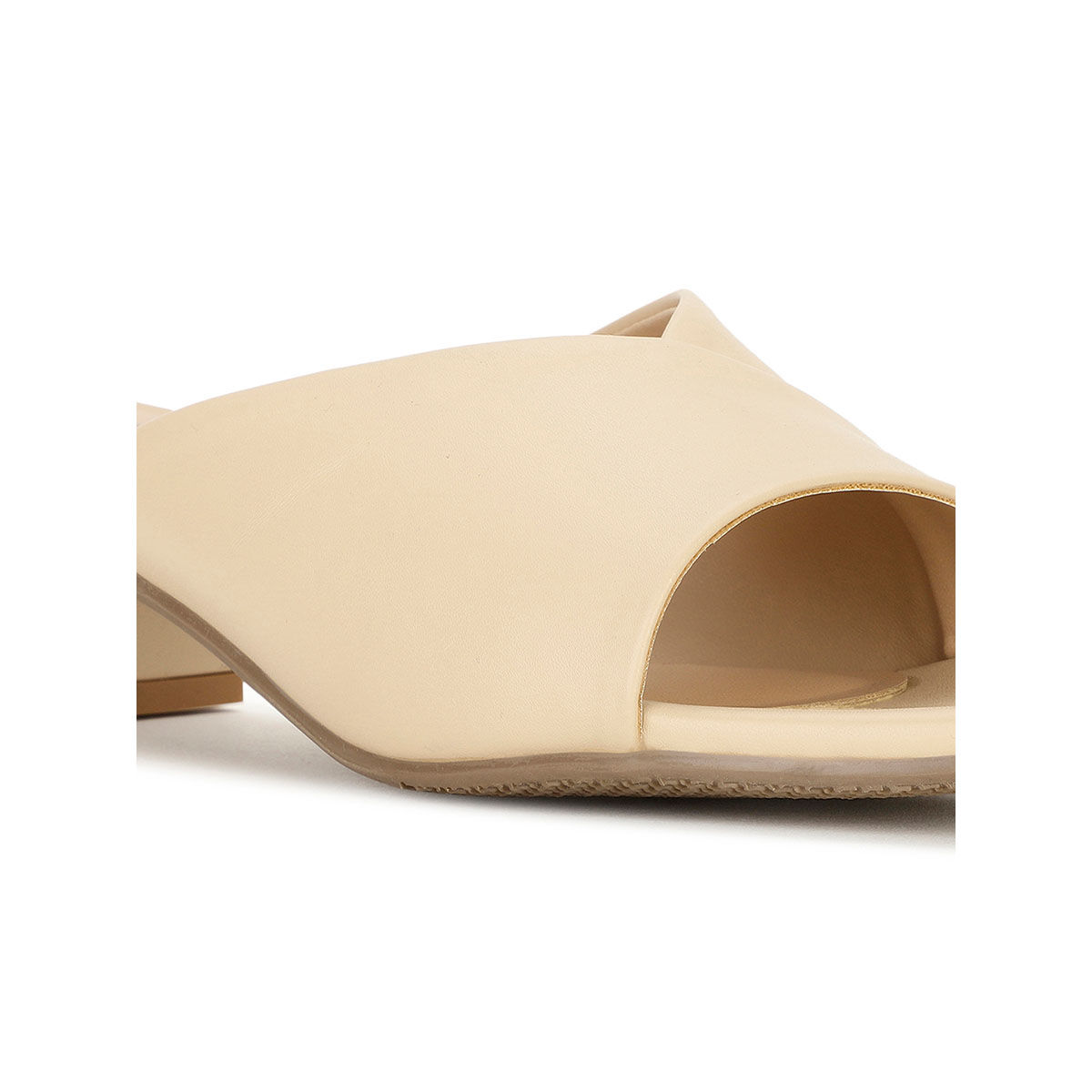 Buy Bata Women Beige Open Back Heel Sandals Online