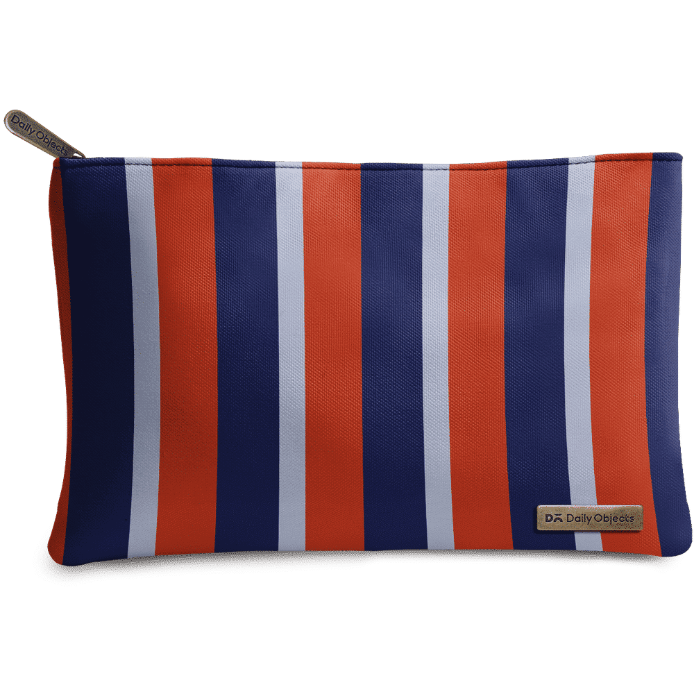 Buy Dailyobjects Red Blue Bars Regular Stash Pouch Online