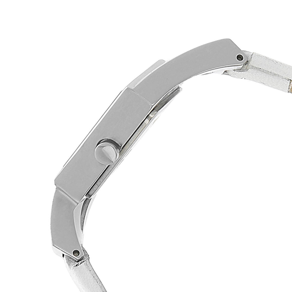 Fastrack Silver Dial White Leather Strap Watch: Buy Fastrack Silver ...