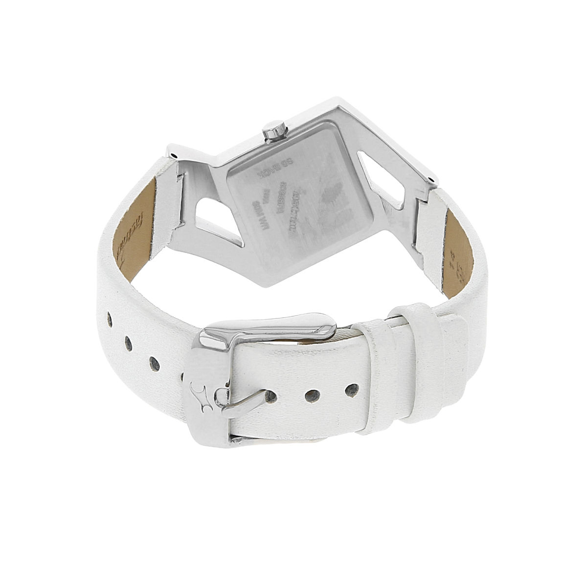 Fastrack Silver Dial White Leather Strap Watch: Buy Fastrack Silver ...