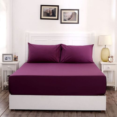 purple bed sheets double