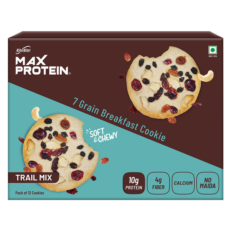 RiteBite Max Protein Cookies - Trail Mix - Pack Of 12: Buy RiteBite Max ...