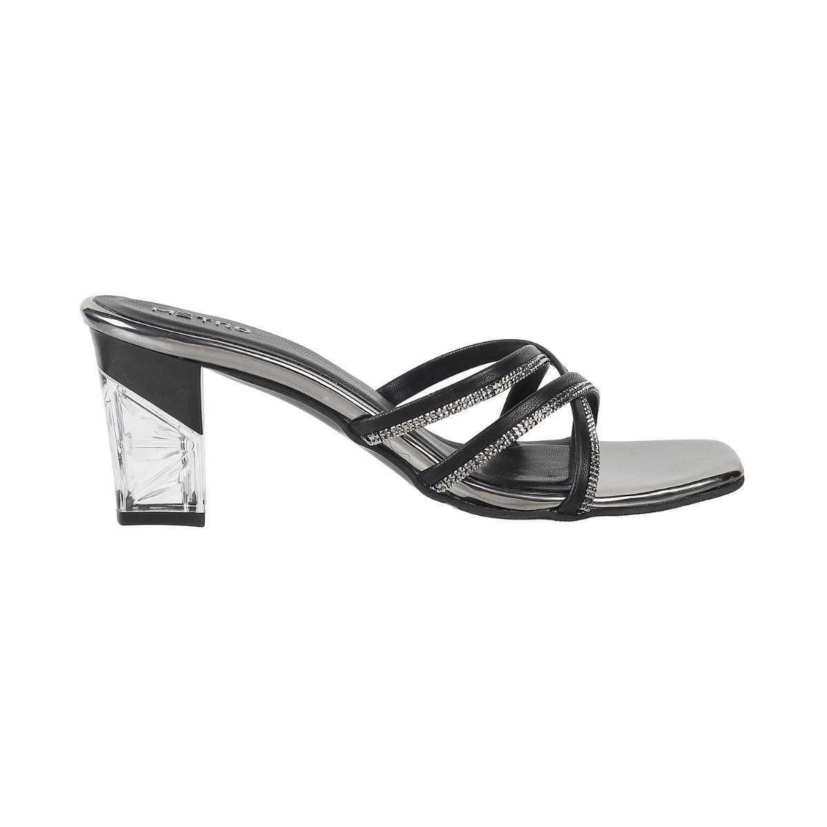Buy Metro Womens Black Beaded Heels Online