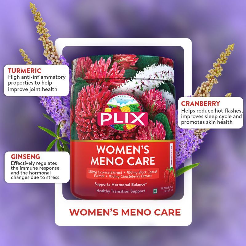 Buy Plix Whole Food Womens Meno Care Supplement- Strawberry Flavour ...
