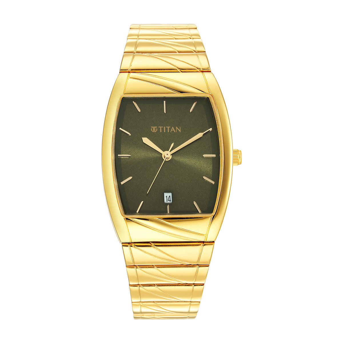 Buy Titan 9315Ym06-Green Dial Analog Watch For Men Online