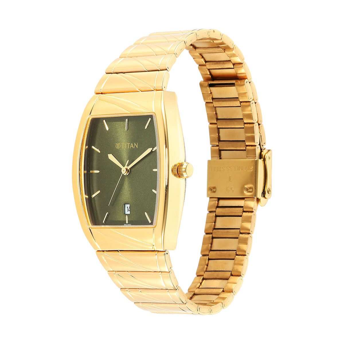 Buy Titan 9315Ym06-Green Dial Analog Watch For Men Online