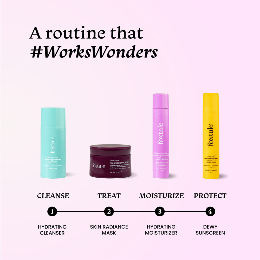 Buy Foxtale De-Tan Skin Radiance Mask, With Lactic Acid, Brazilian ...