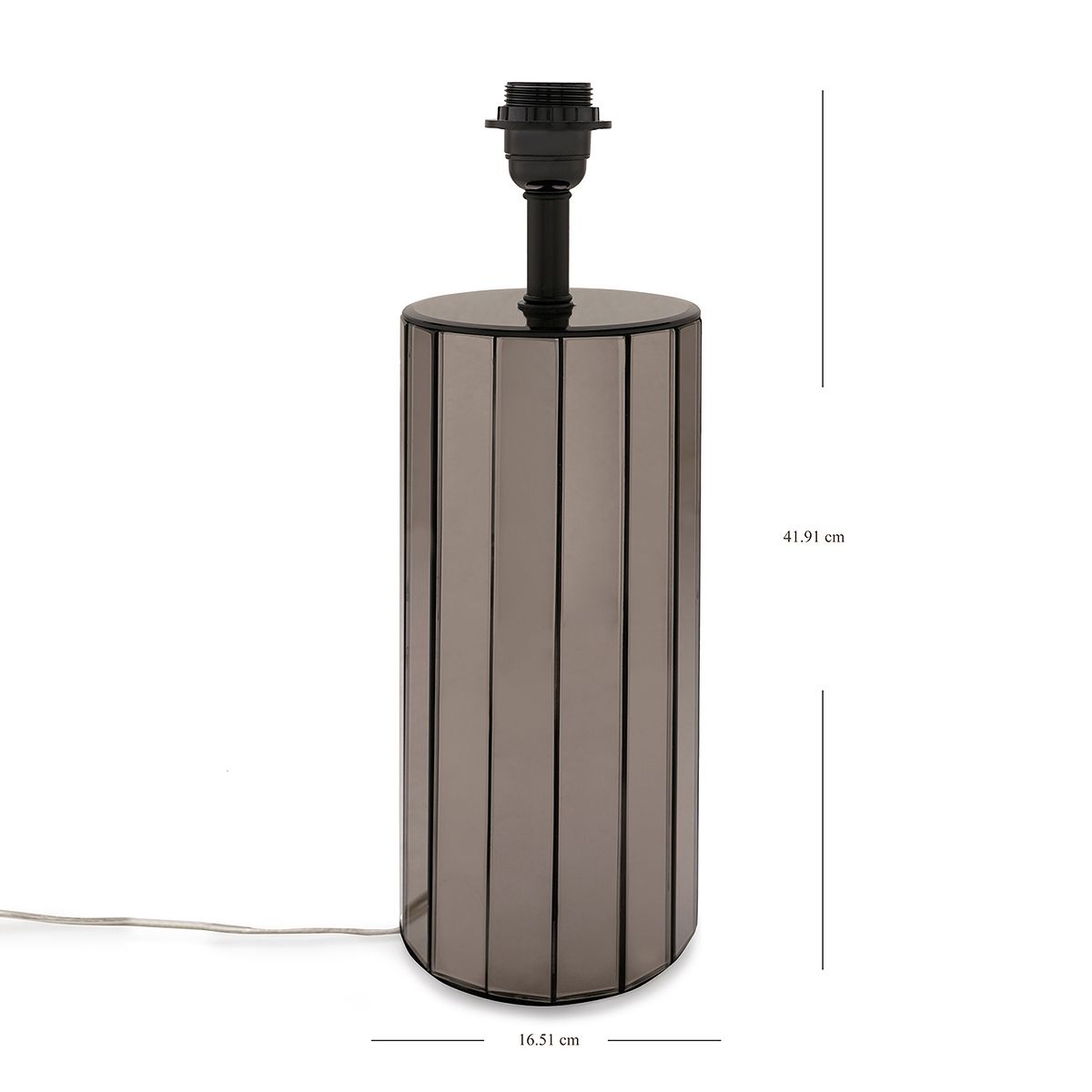 Buy Pure Home + Living Beige Glass Lamp Stand Online