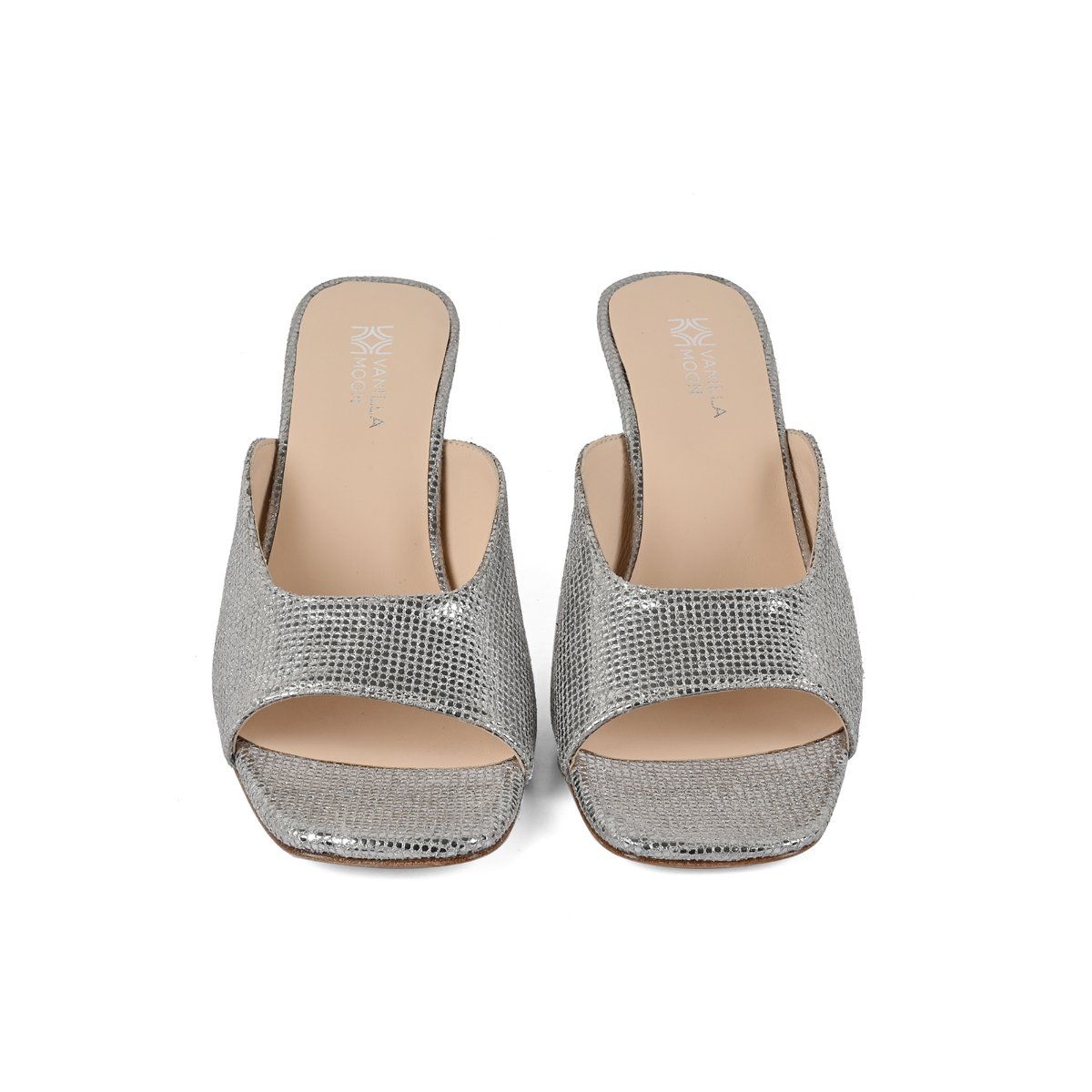 Vanilla Moon Heels Silver Textured: Buy Vanilla Moon Heels Silver ...