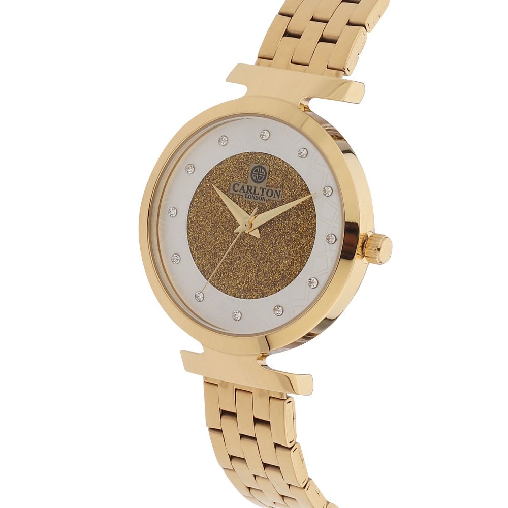 Buy Carlton London Watches Silver Analogue Watch -cl056gslg Online
