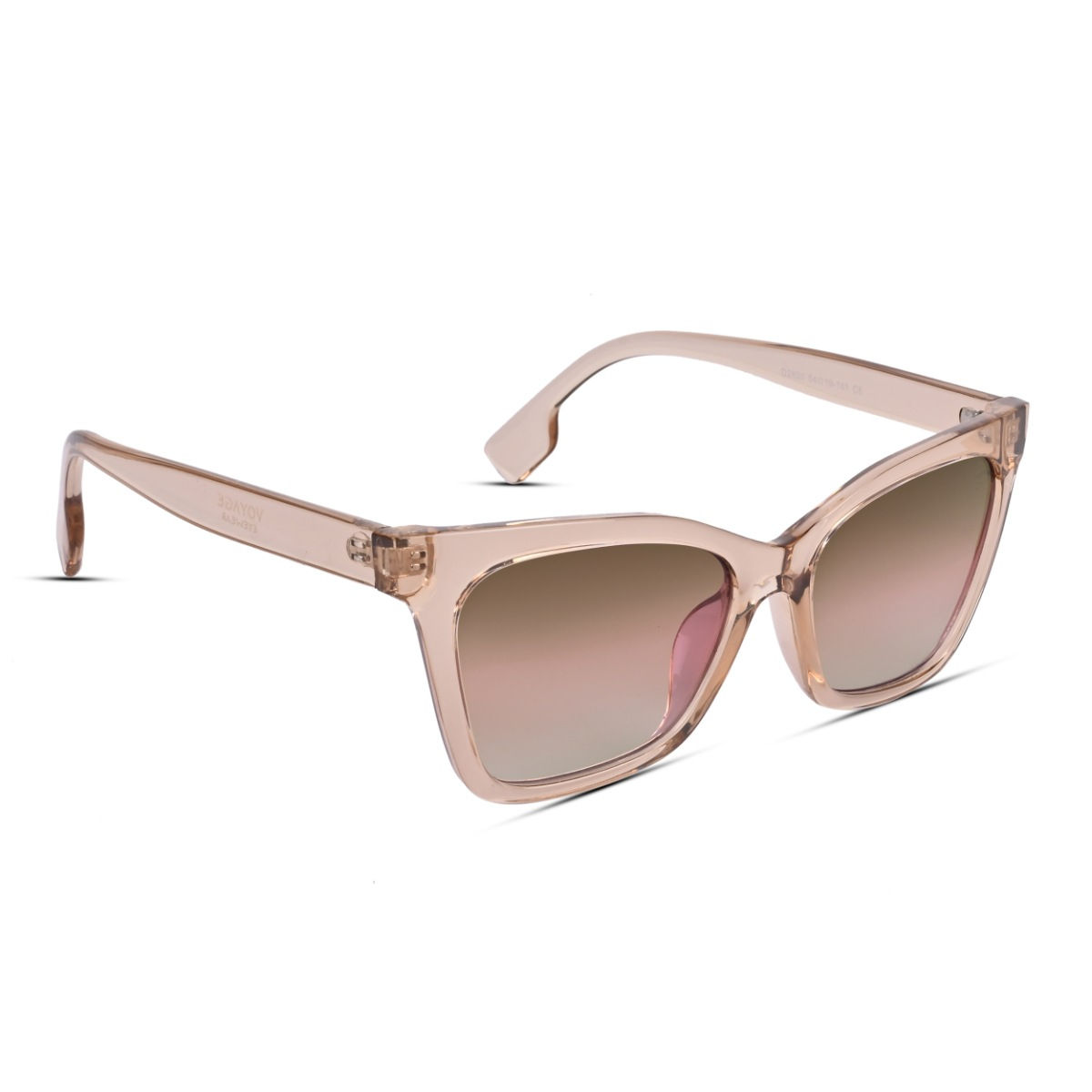 Voyage Brown and Light Pink Cat-eye Sunglasses for Women (2820MG3717 ...