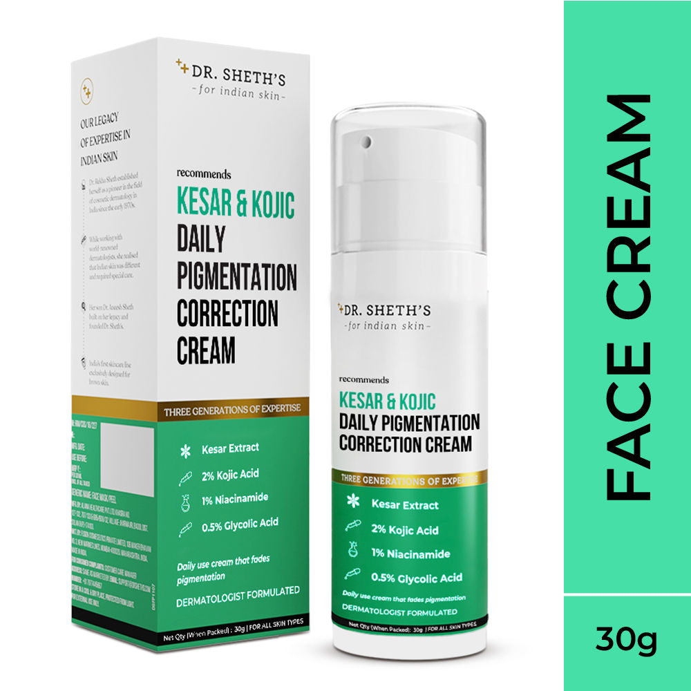 Dr. Sheth's Kesar & Kojic Daily Pigmentation Correction Cream: Buy Dr ...