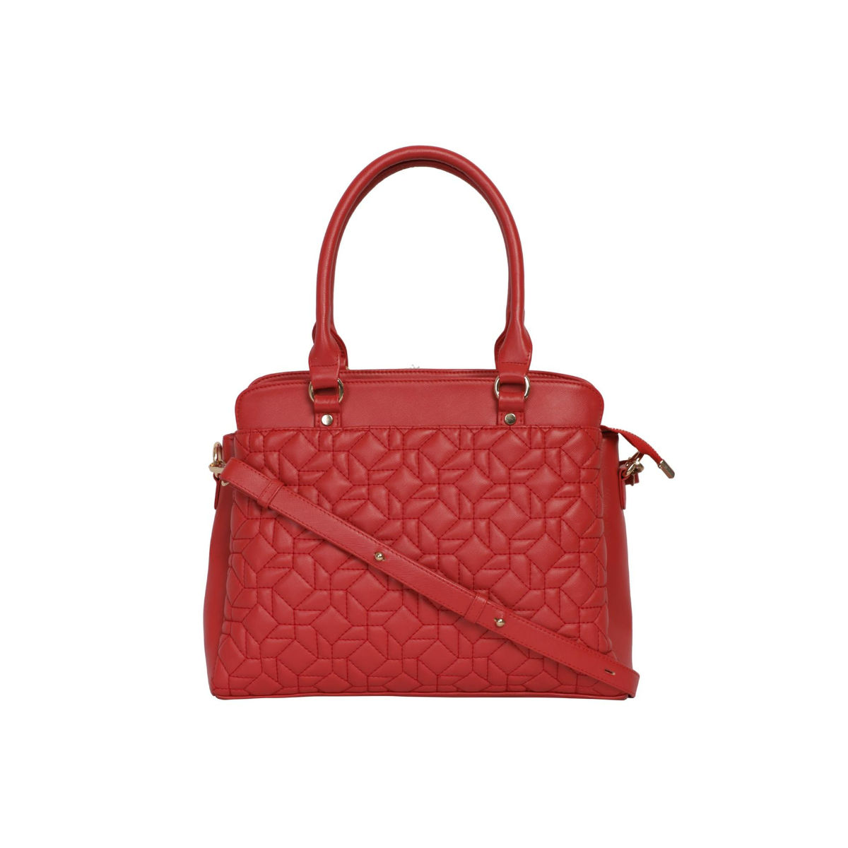 Buy Bagsy Malone Red Structured Handbag Online