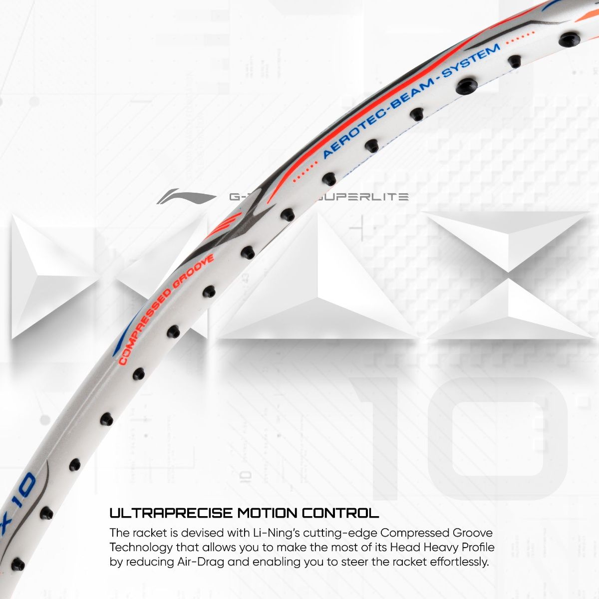 Buy Li-Ning G-Force Superlite Max 10 Carbon Fibre Badminton with Cover ...