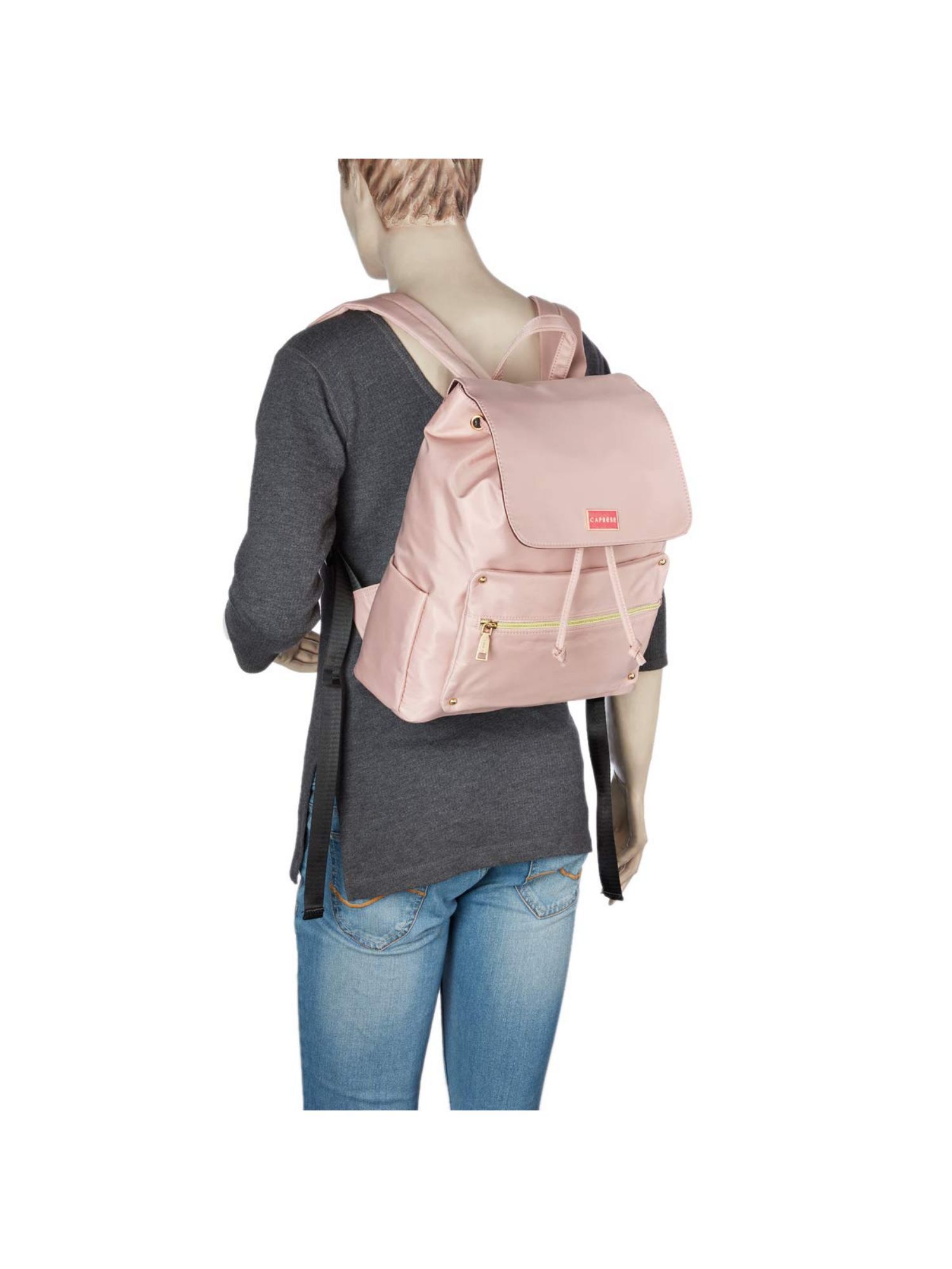 Buy Caprese Cindy Medium (E ) Soft Pink Backpack Online