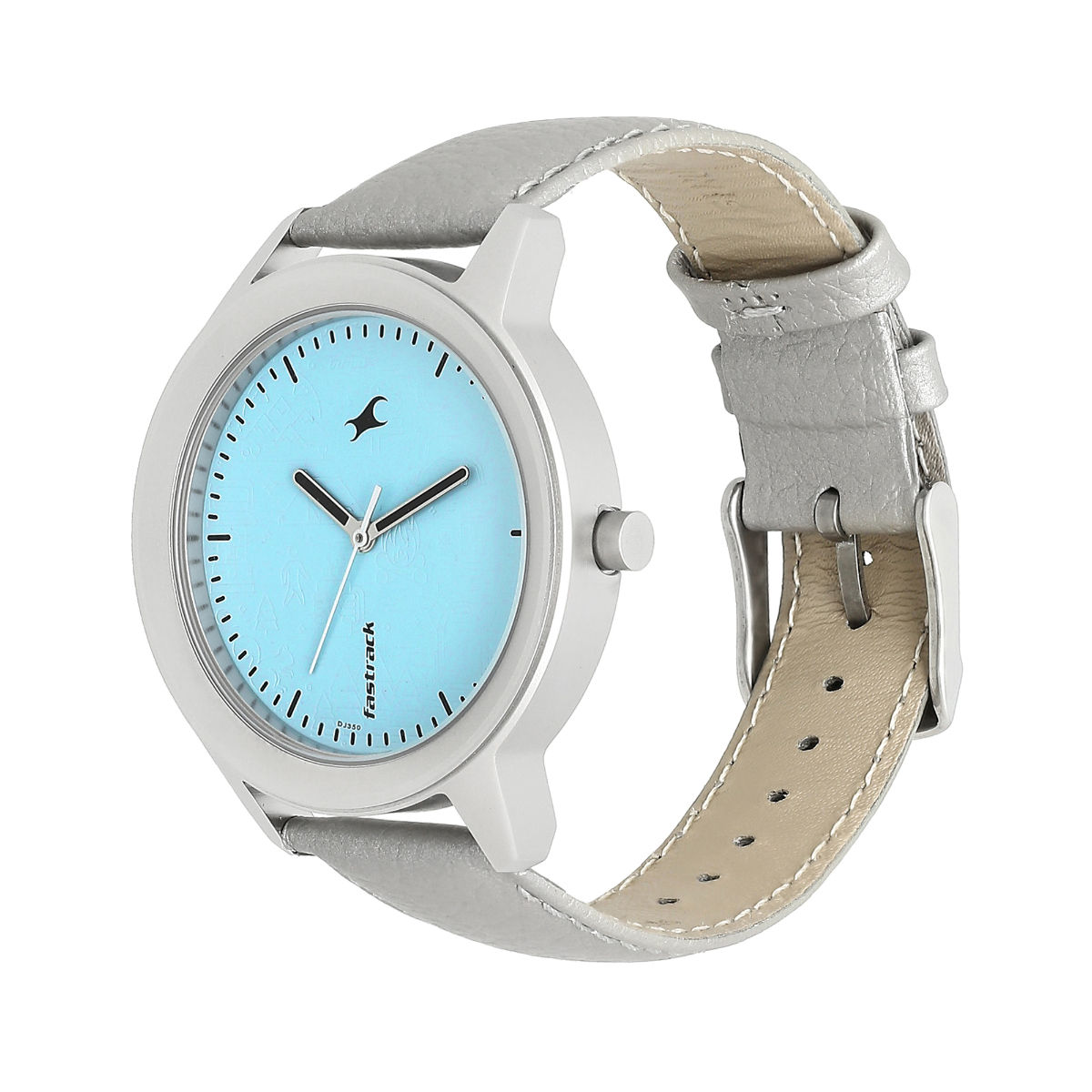 Buy Fastrack Road Trip Blue Dial Leather Strap Watch Online