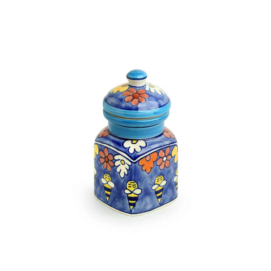 Buy ExclusiveLane The Bee Collective' Ceramic Multi-Purpose Storage Jar ...