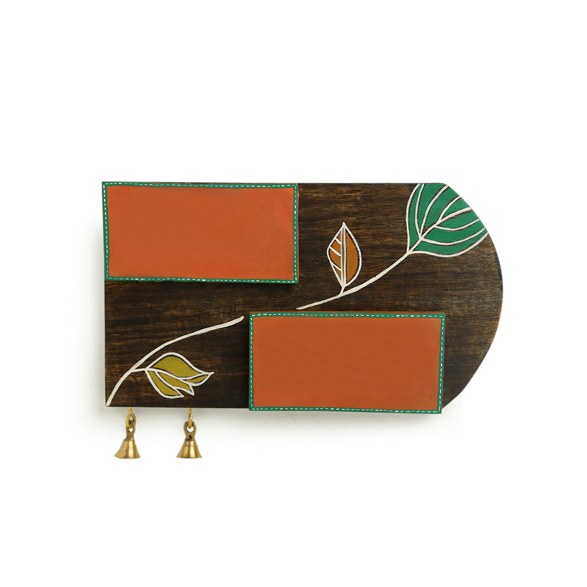 Buy ExclusiveLane Shades of a Leaf Hand-Painted Plain Name Plate In ...