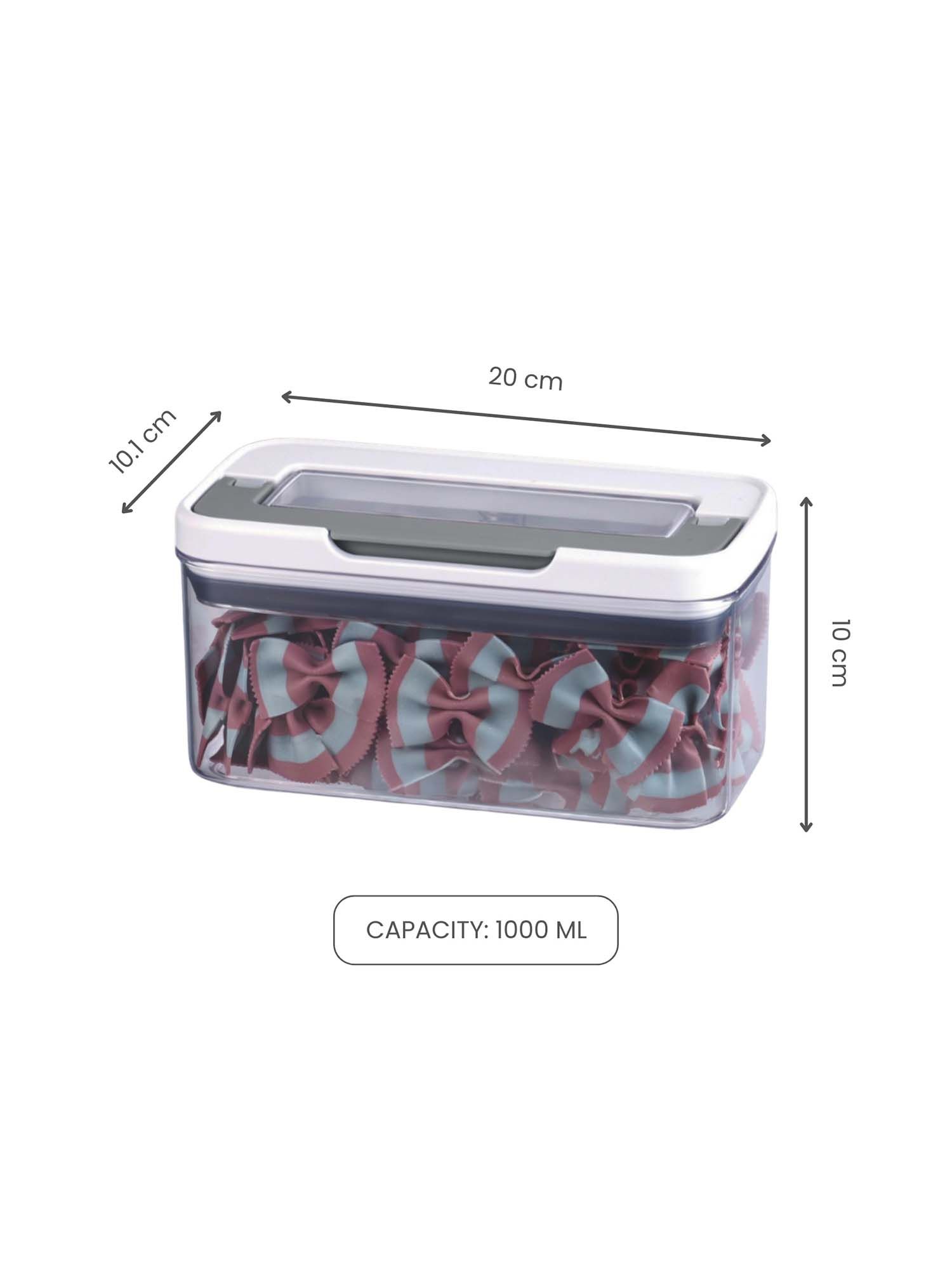 Buy STOR Flip lock Airtight Stackable Dry Food Storage Container 1000Ml ...