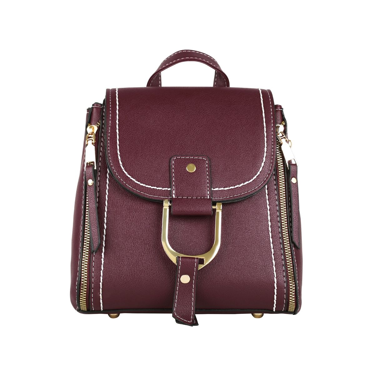 Angeline Branded Maroon Backpack for Women (M): Buy Angeline Branded ...