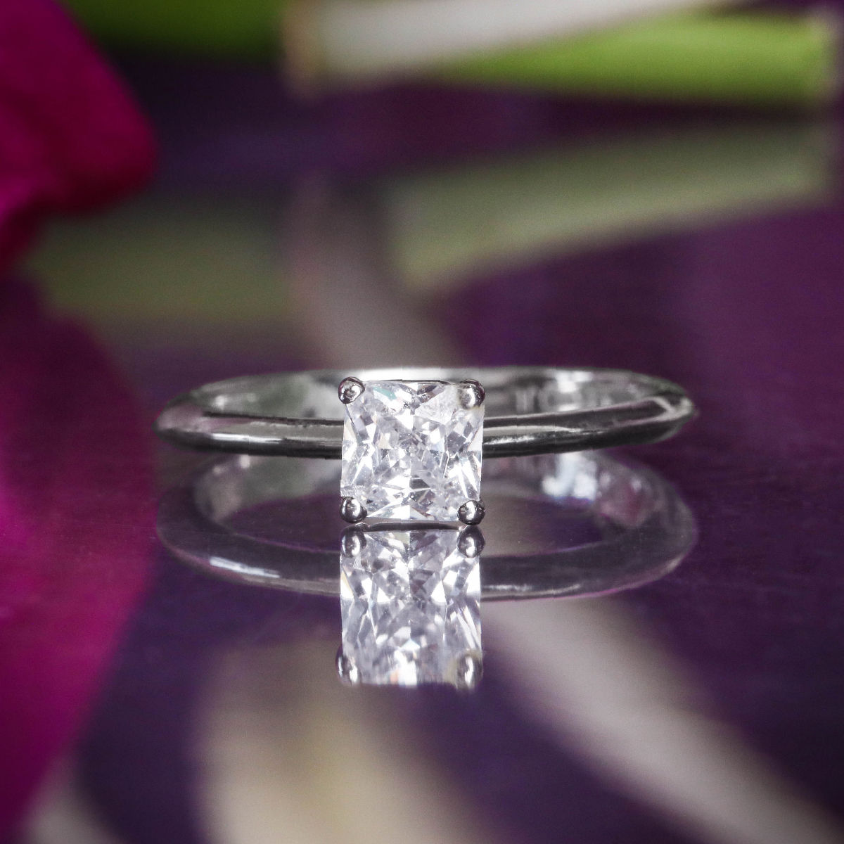 Ornate Jewels 1.06 Carat Solitaire Ring For Women: Buy Ornate Jewels 1. ...