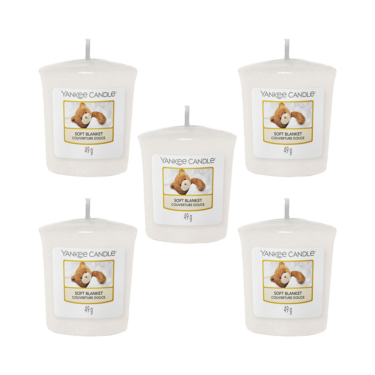 Buy Yankee Candle Classic Votive Soft Blanket Scented Candles - Pack of ...