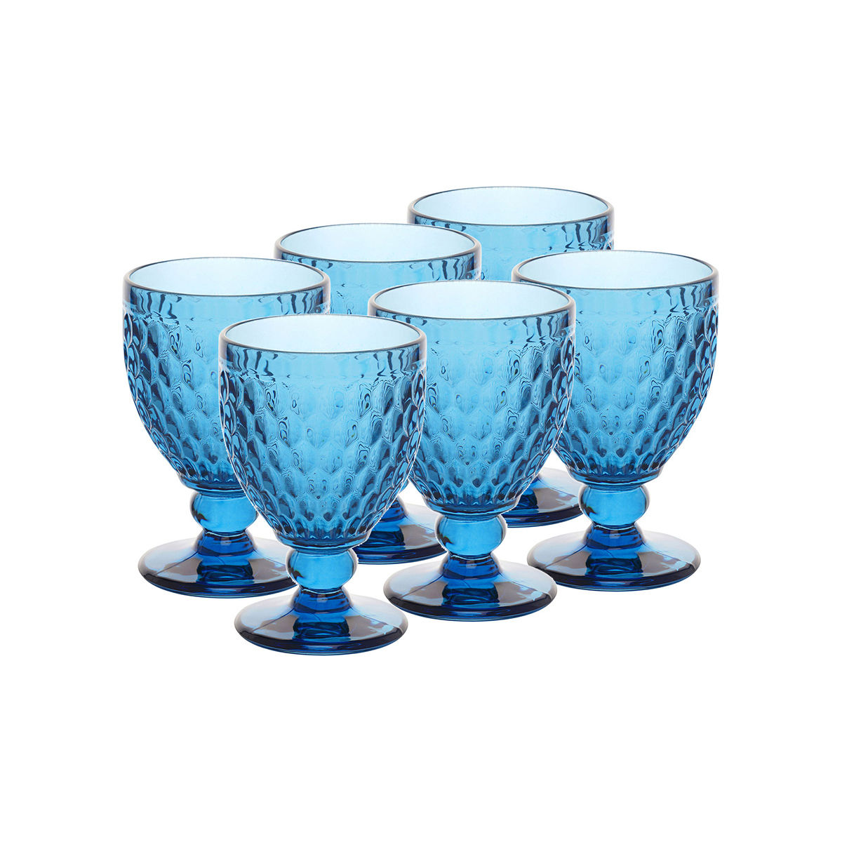 Buy Pure Home + Living Alma Navy Wine Glass (Set of 6) Online