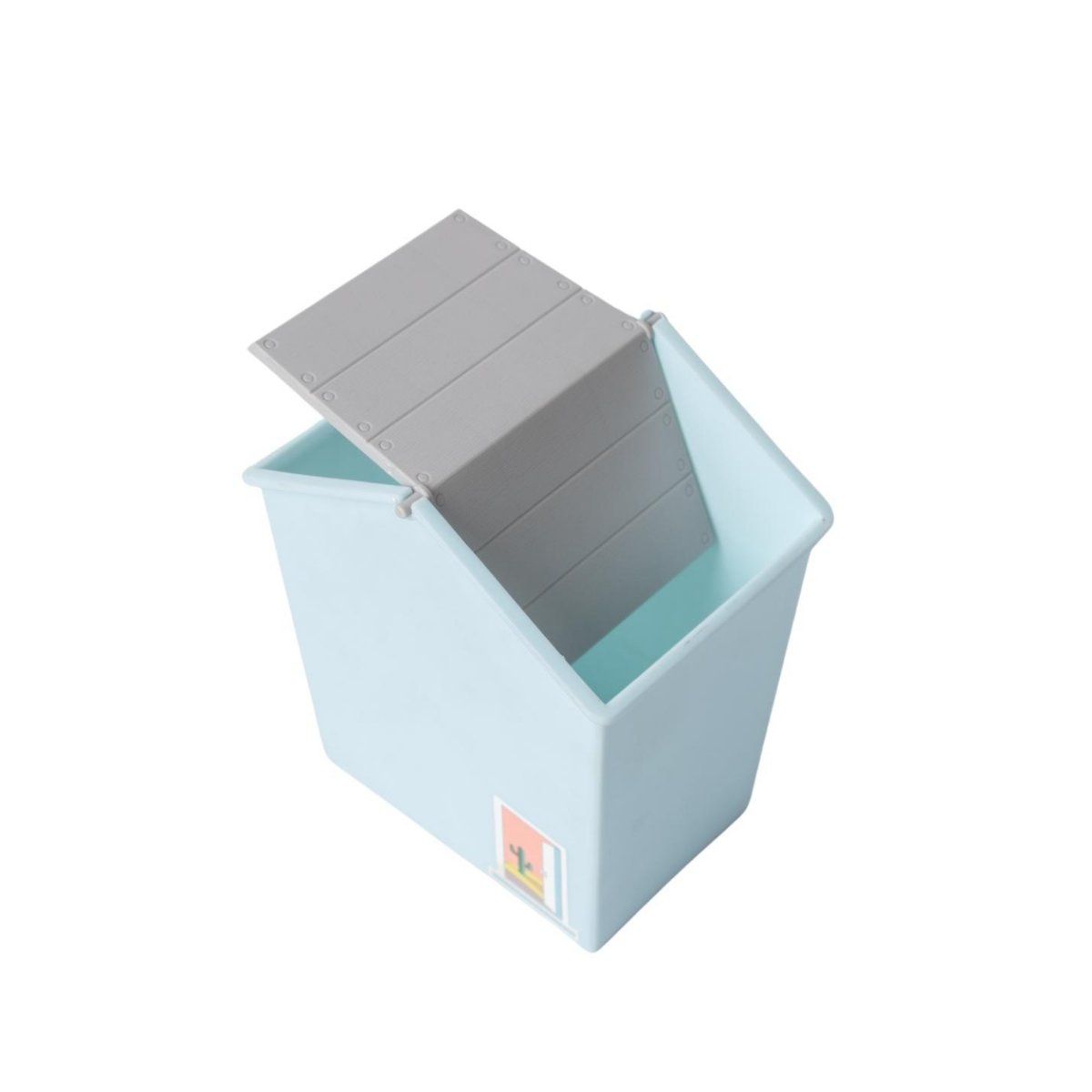 Buy Voncasa Light Blue Plastic Swing Dustbin Online