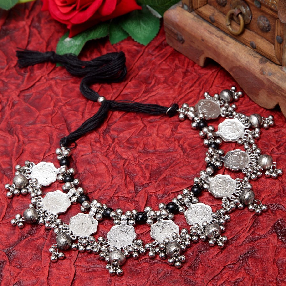 Buy Moedbuille Ghungroo Studded Traditional Temple Design Handcrafted ...