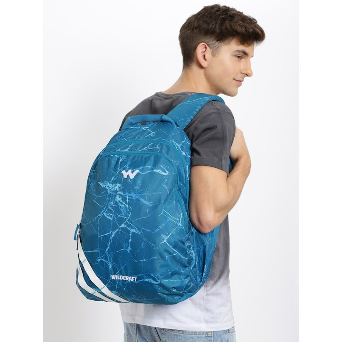 Buy Wildcraft Wc 1 Cracks Unisex Blue Backpack Online