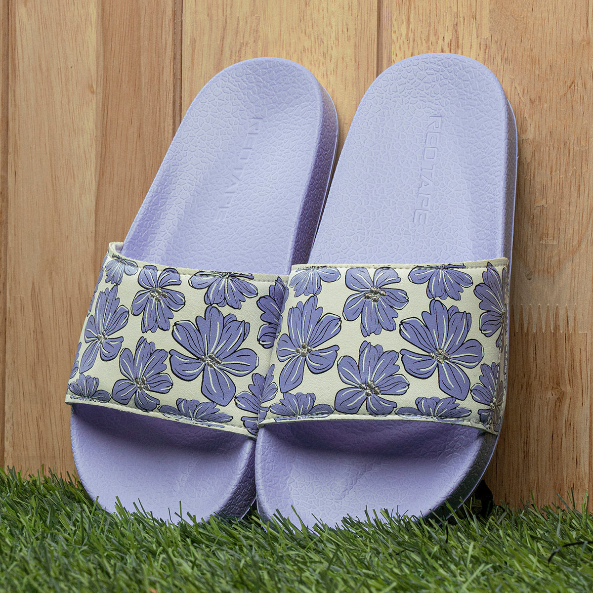 Red Tape Women's Printed Lavender Slider: Buy Red Tape Women's Printed ...