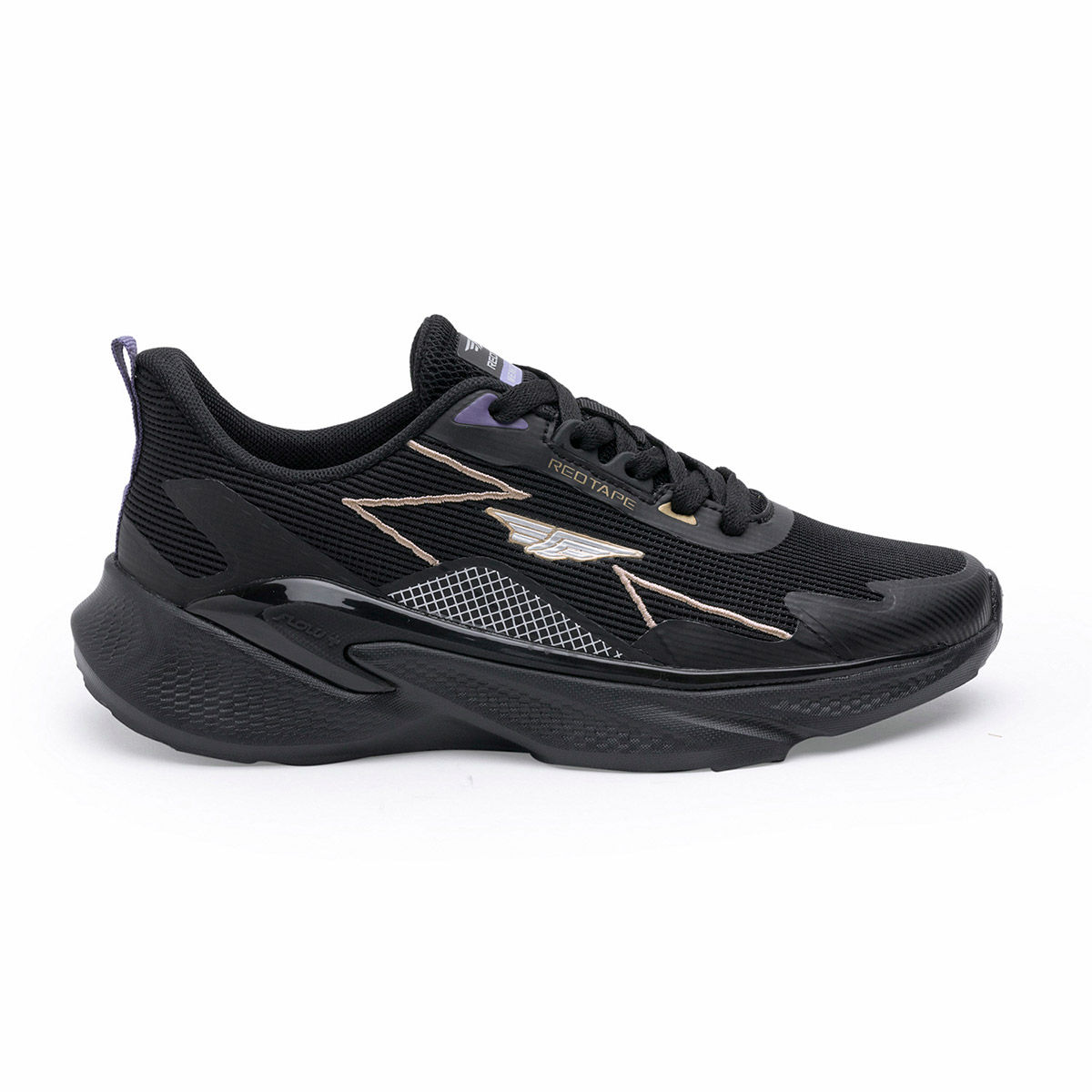 Buy Red Tape Women's Textured Black Athleisure Shoes Online